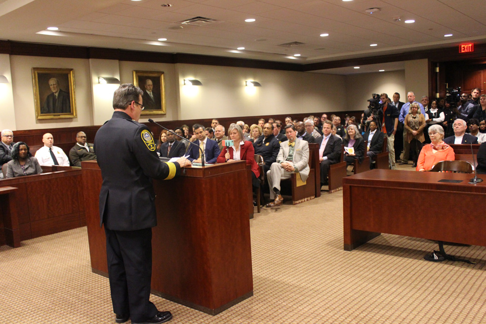 Colonel Joseph Baron assumes the office of Sheriff